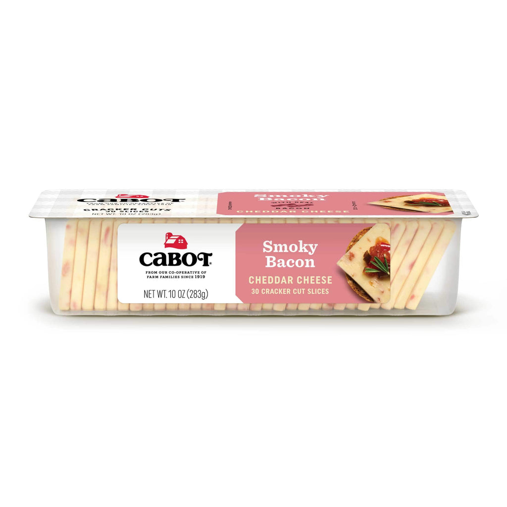 Smoky Bacon Cheddar Cheese Cracker Cuts – Cabot Creamery