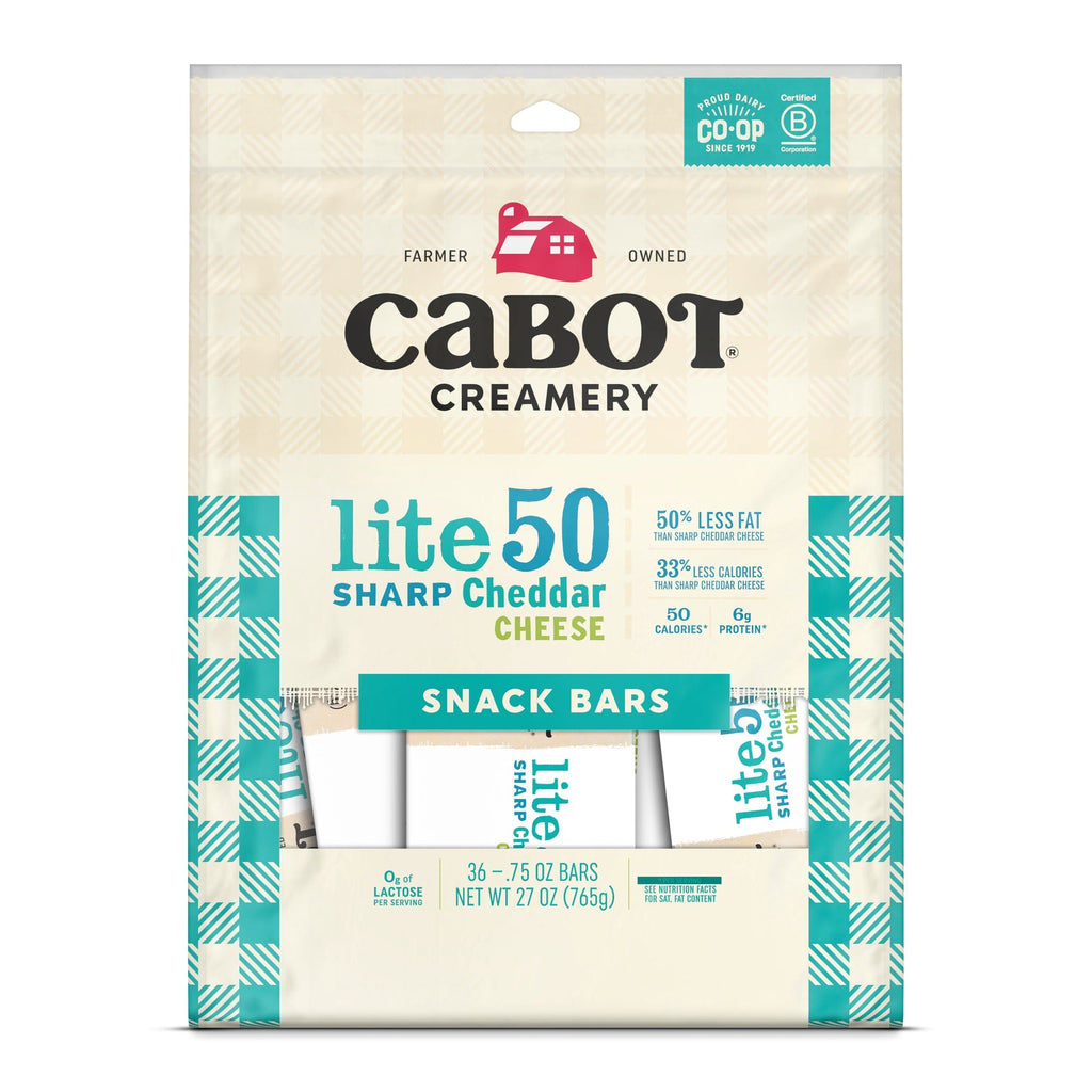 Lite50 Sharp Cheddar Cheese Snacks - 6oz – Cabot Creamery