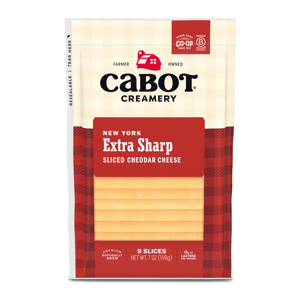 New York Extra Sharp Yellow Cheddar Sliced Cheese – Cabot Creamery