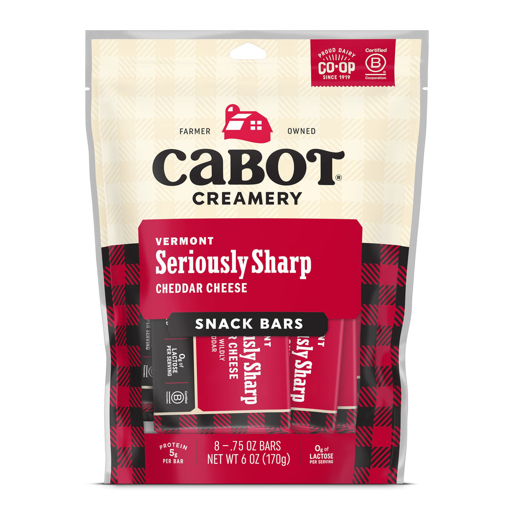 Seriously Sharp Cheddar Cheese Snack Bars – Cabot Creamery